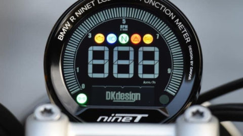 DKdesign - DKdesign x Koso RnineT LCD Multi- Function Meter - Black Riot HK