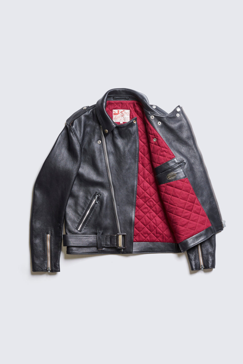 Addict Clothes-Leather-Ad-06 Highwayman Jacket (Sheep) - Black Riot HK